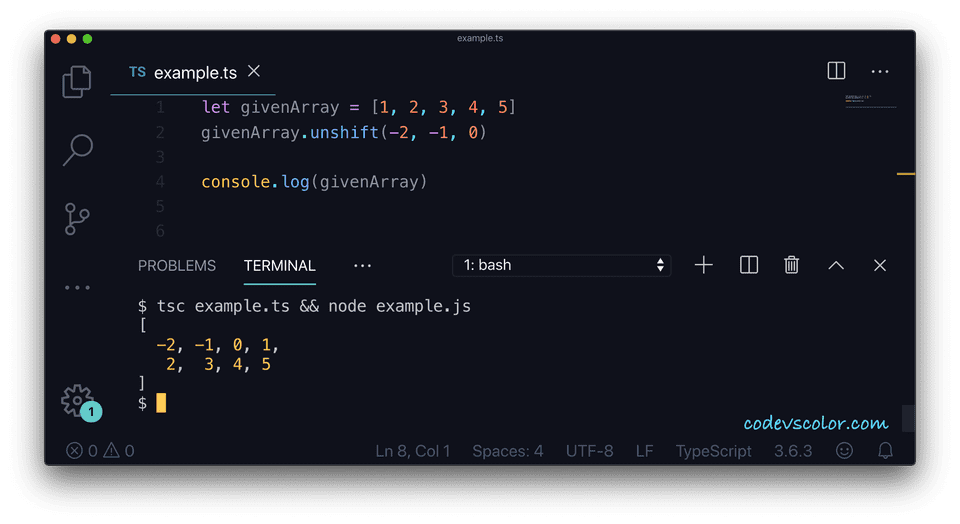 TypeScript add one or more elements to an array - CodeVsColor TypeScript add one or more elements to an array - CodeVsColor
