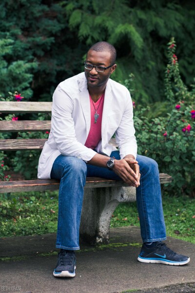 Bayo Olatunji knows how to pose (or was that code?)