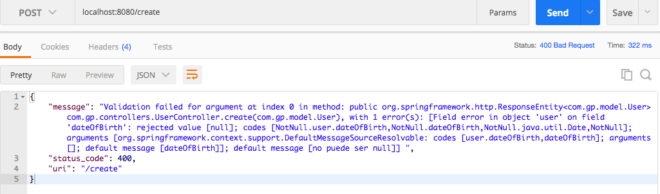 Spring Boot – como capturar las excepciones y retornar un json estandar - Home