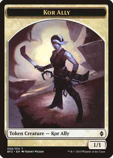 1/1 White Kor Ally Creature Token | MTG.onl Tokens