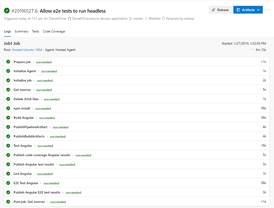 Angular 7 with Azure DevOps Build Pipeline | Oliver Coding