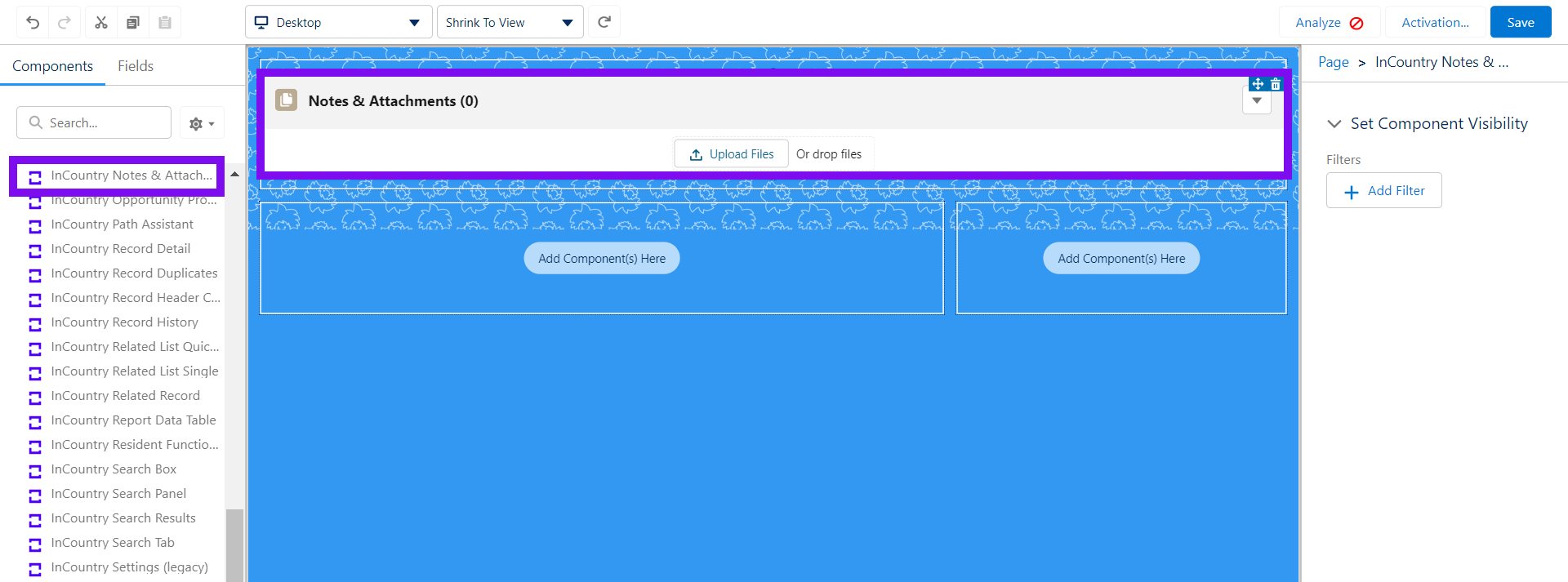 Managing web components - InCountry Docs