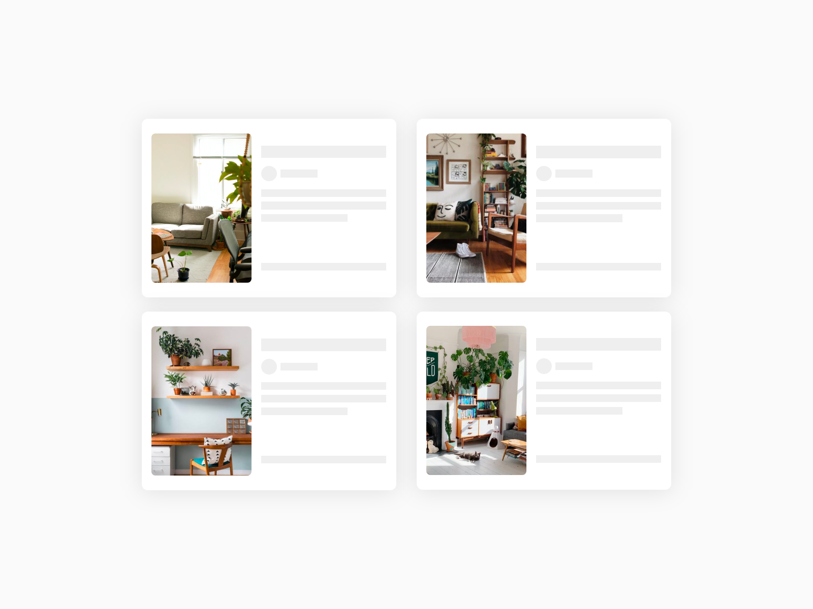 Real estate cards wireframe - Plus UI Designs