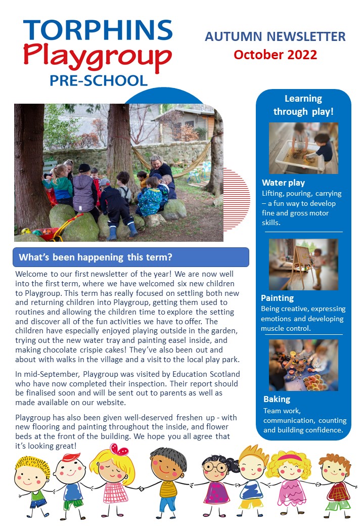 Autumn Newsletter now available - Torphins Playgroup