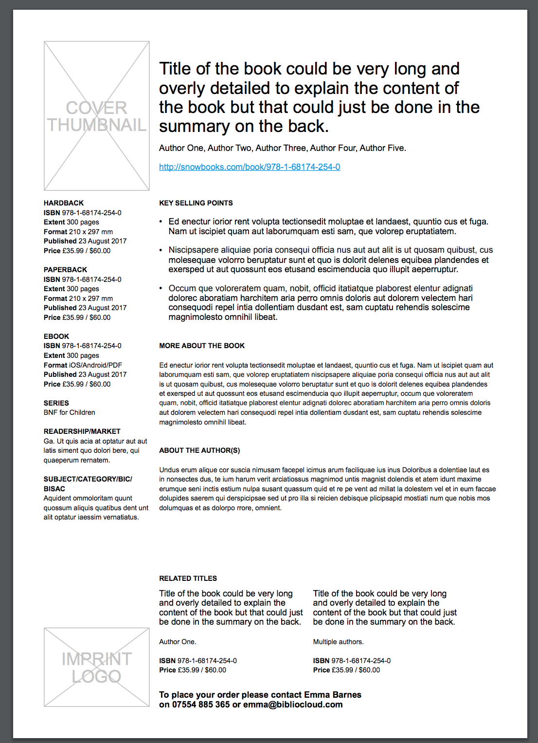 Advanced advance information! | Consonance