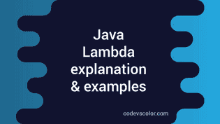 Java 8 Lambda Expression - Java Tutorial 2 - CodeVsColor