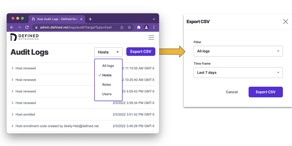 Newsletter - Advanced Firewall & Audit Logs - Defined Networking