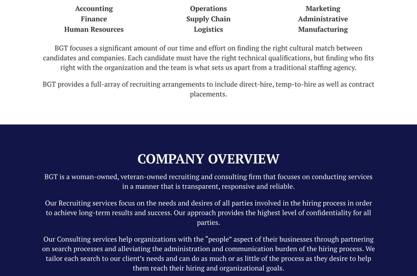 BGT Recruiting & Consulting, Inc - Slamdot