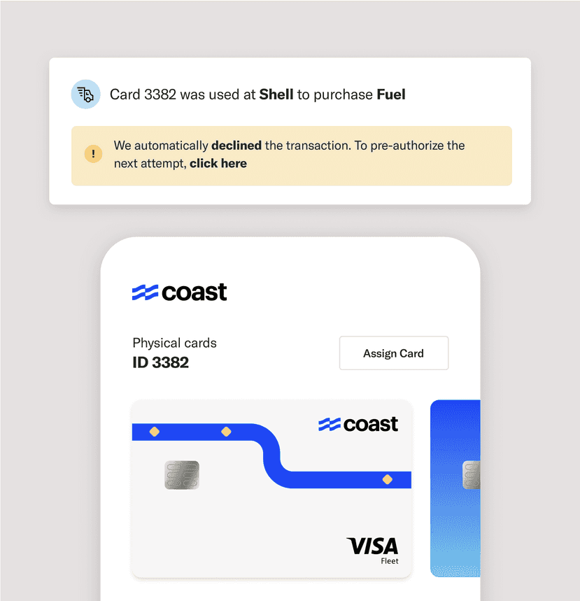 The Most Secure Fleet And Fuel Card Yet | Coast