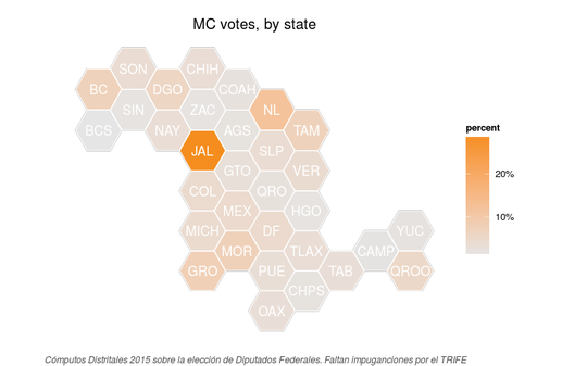 Maps of the 2015 Mexican Election