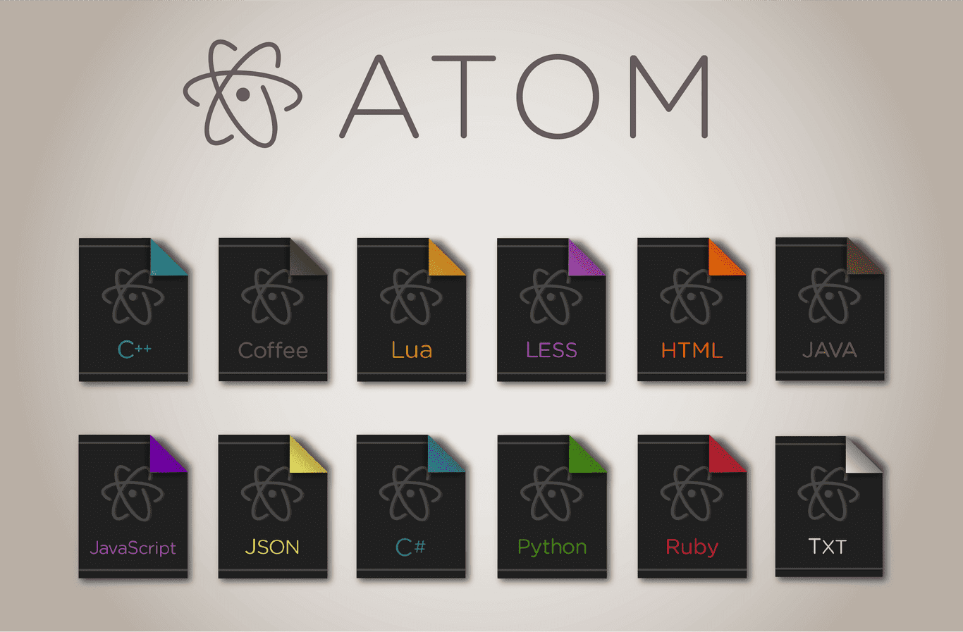 Atom File Icons | Brett Stevenson