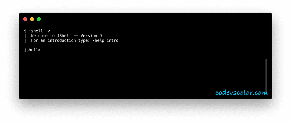 Introduction to Java JShell or Java Shell tool - CodeVsColor