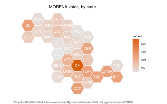 Maps of the 2015 Mexican Election