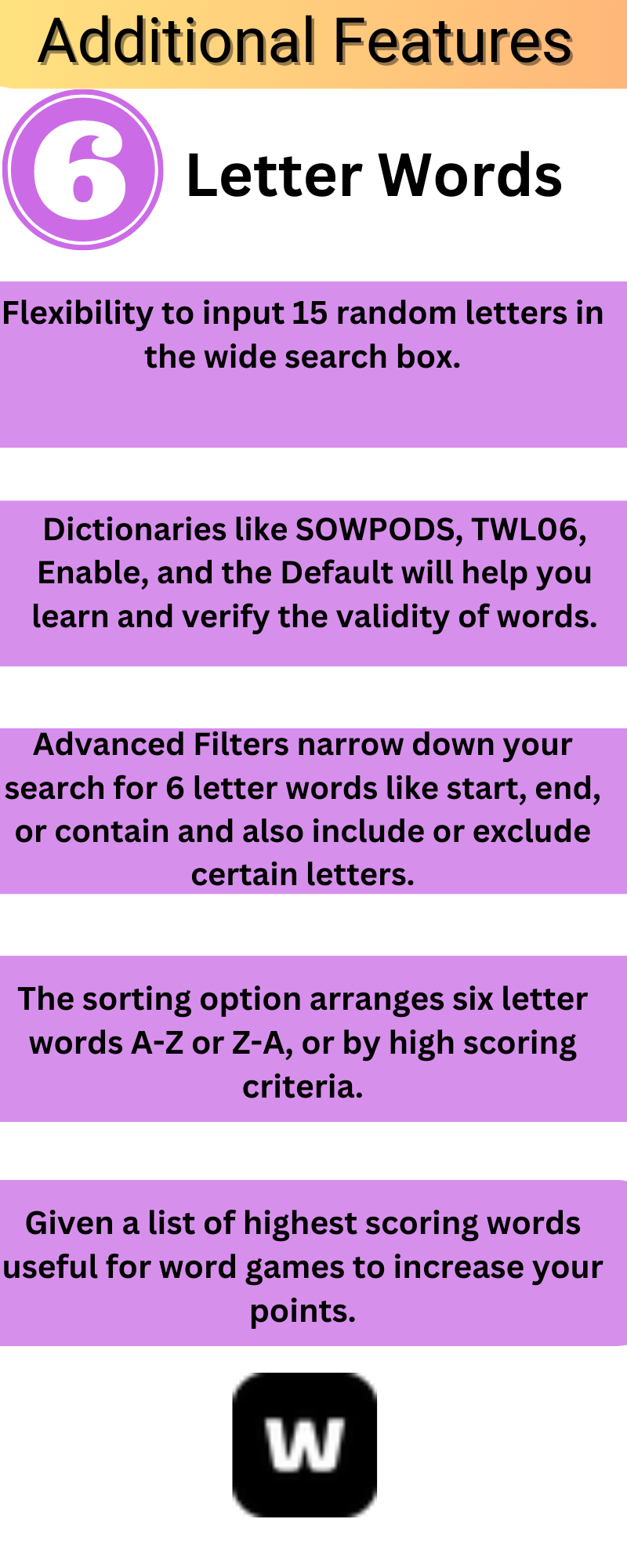 Find the List of 6 Letter Words with These Letters