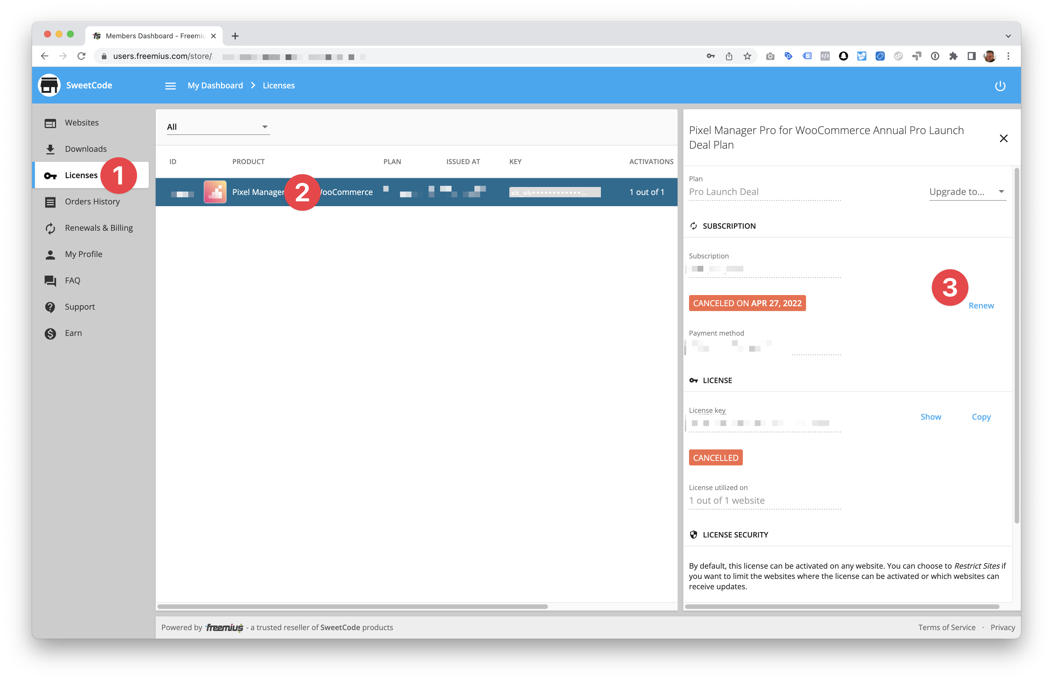 License Management | SweetCode