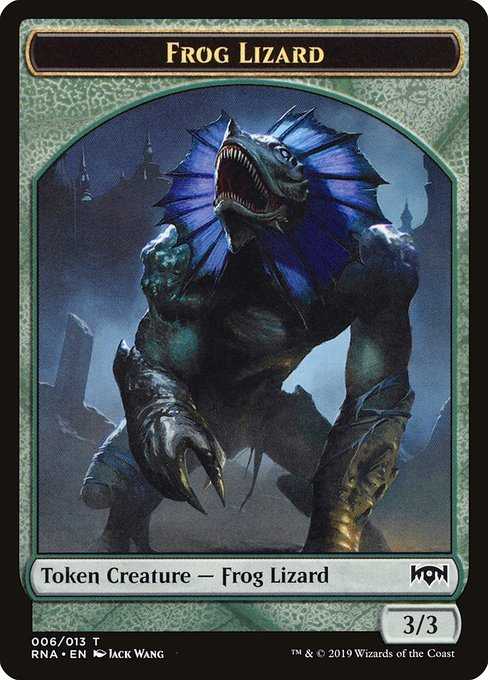 3/3 Green Frog Lizard Creature Token | MTG.onl Tokens