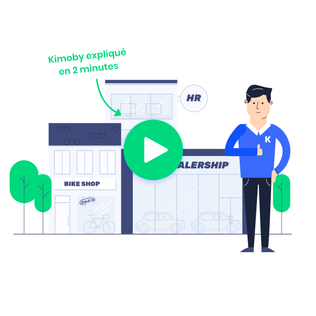 Messagerie texte pour entreprises | Automations, reviews, paiement mobile | Kimoby