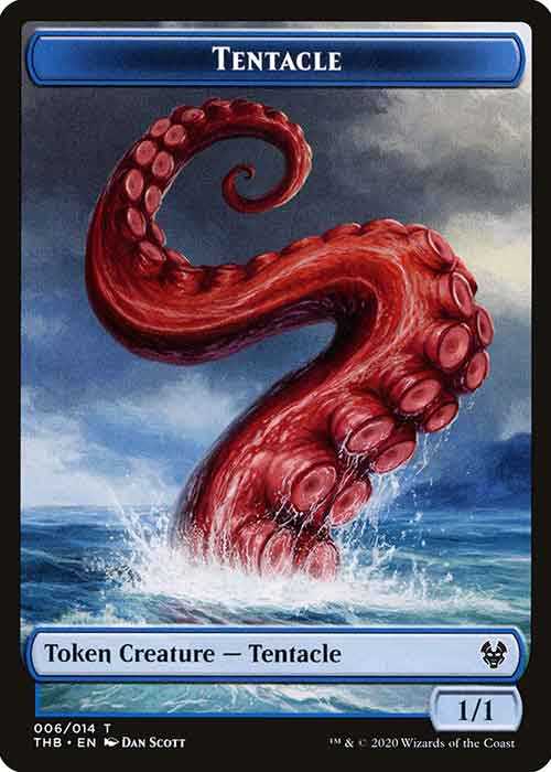 1/1 Blue Tentacle Creature Token | MTG.onl Tokens