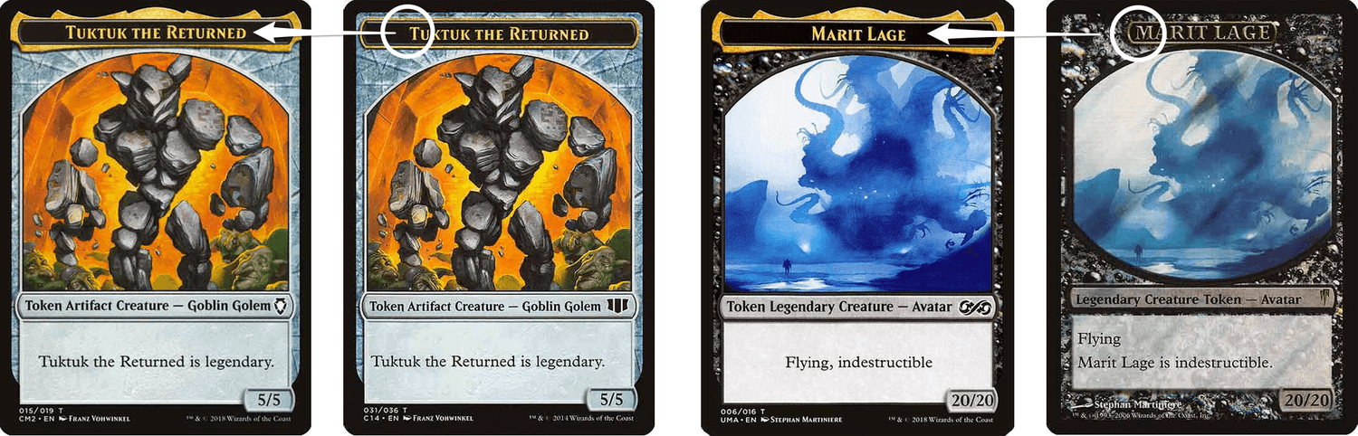 How the design of MTG token card frames have evolved | MTG.onl Tokens