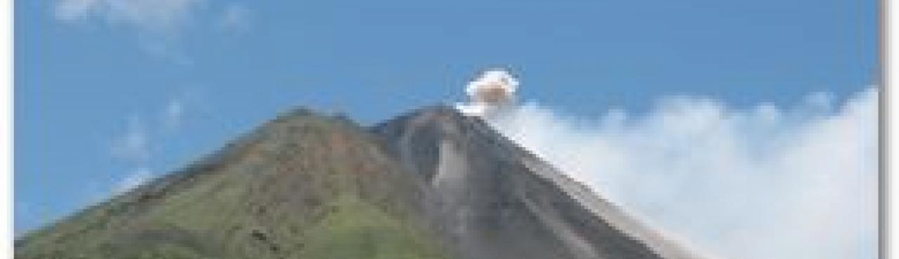 Arenal Volcano August 28 from Baldi Hot Springs