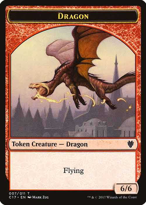 6/6 Red Dragon Creature Token | MTG.onl Tokens