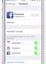 How to Sync Facebook Pictures with phone contacts (iphone & android ...