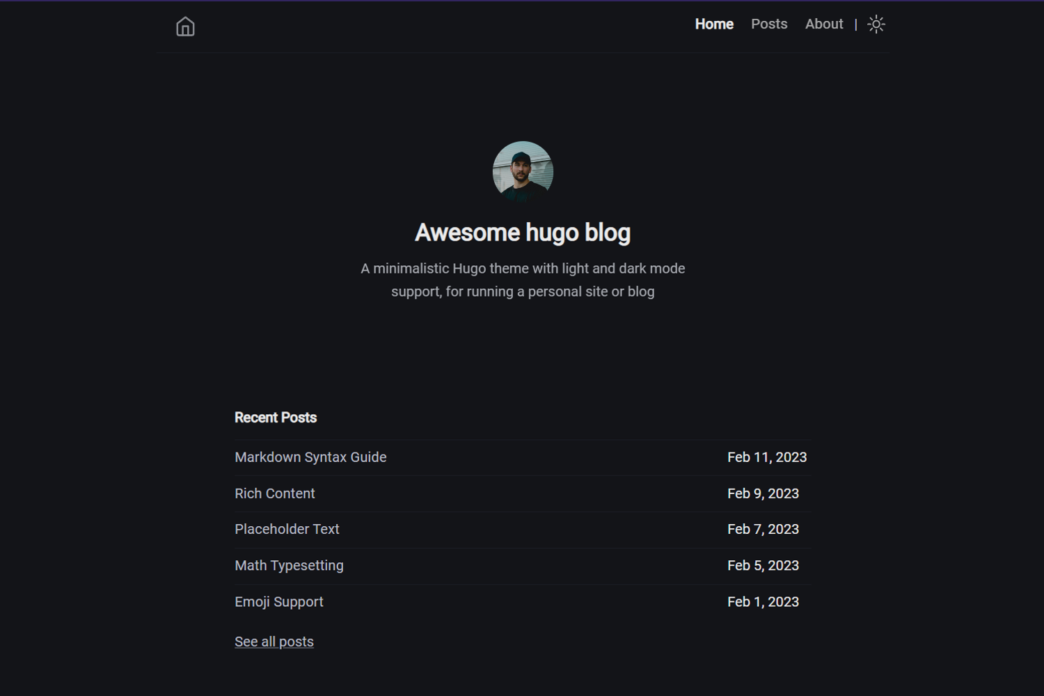 Hugo blog awesome | Hugo Themes