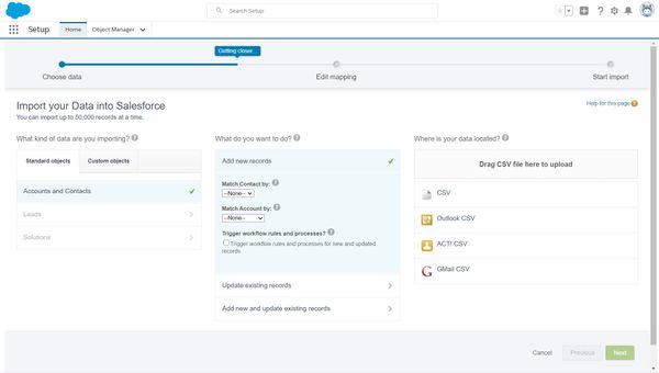 How to import contacts into Salesforce? - Covve