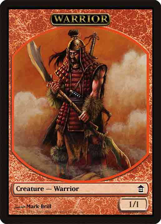 1/1 Red Warrior Creature Token | MTG.onl Tokens