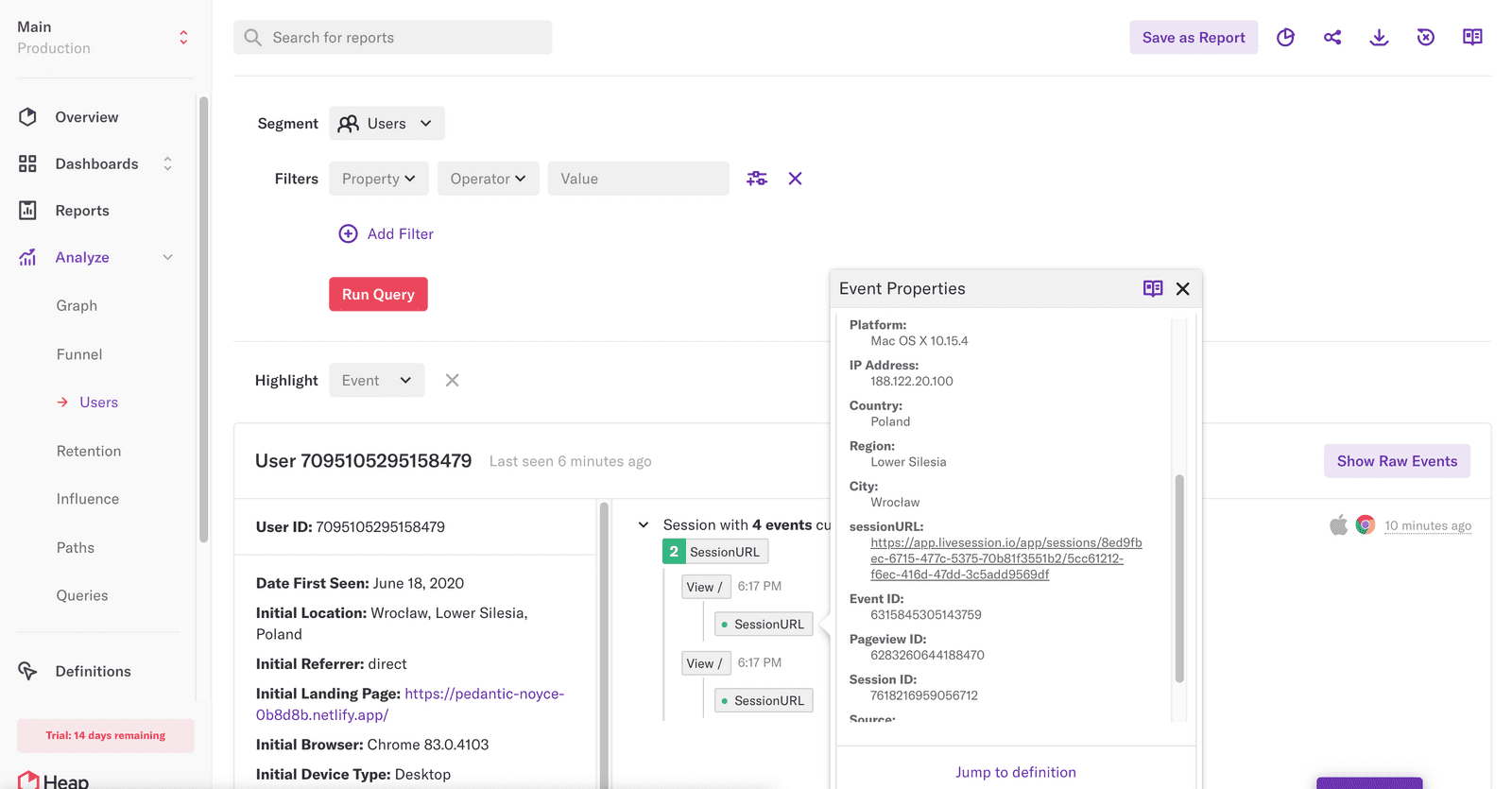 Heap - Analytics | Integrations | LiveSession