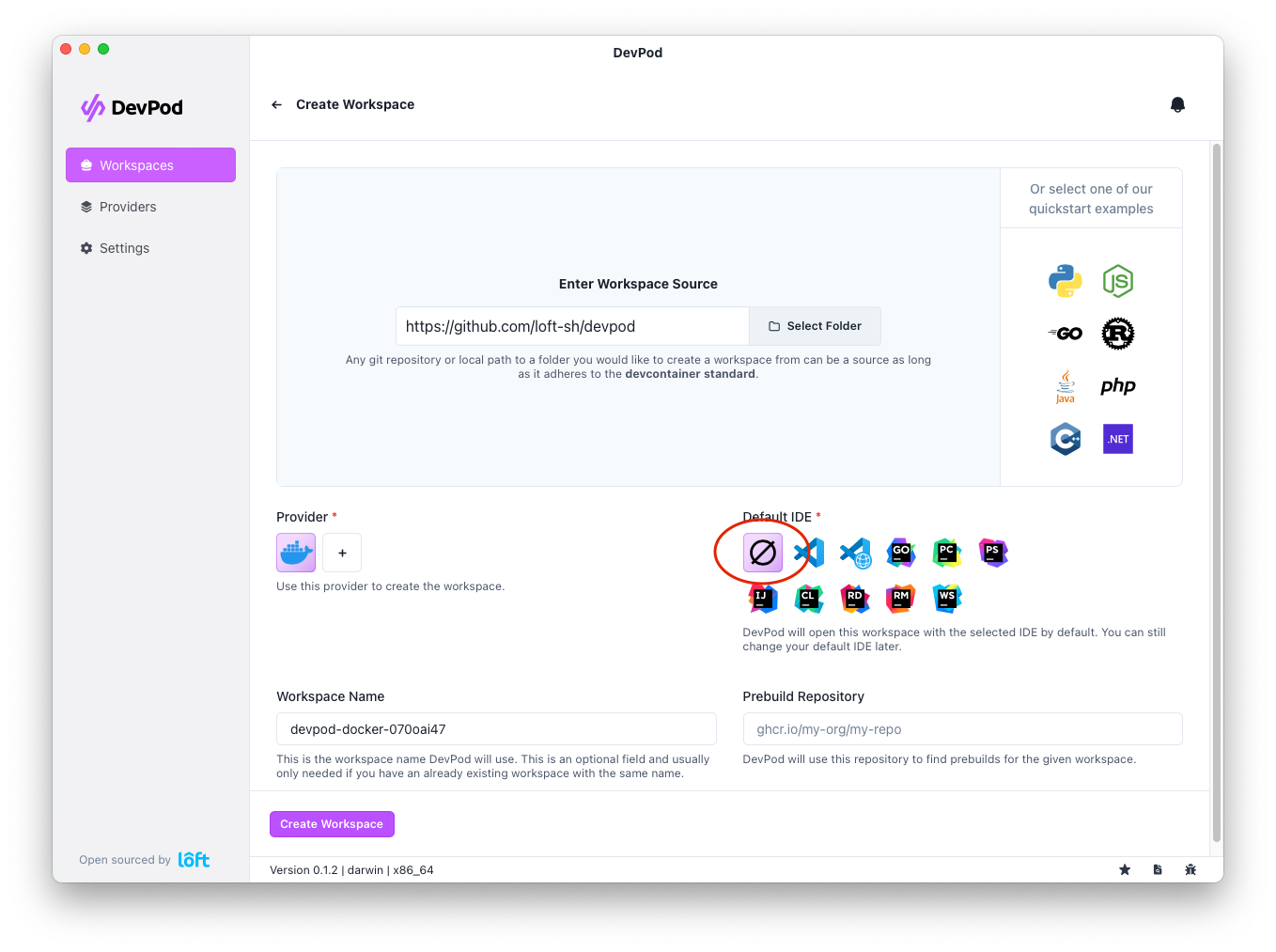 Quickstart Vim/Neovim | DevPod docs | DevContainers everywhere