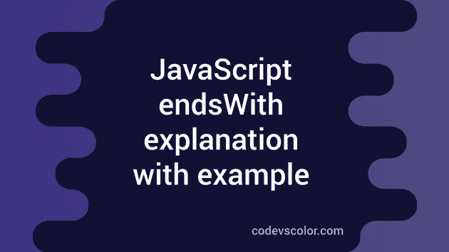 How to check if a string ends with another string or character in ...