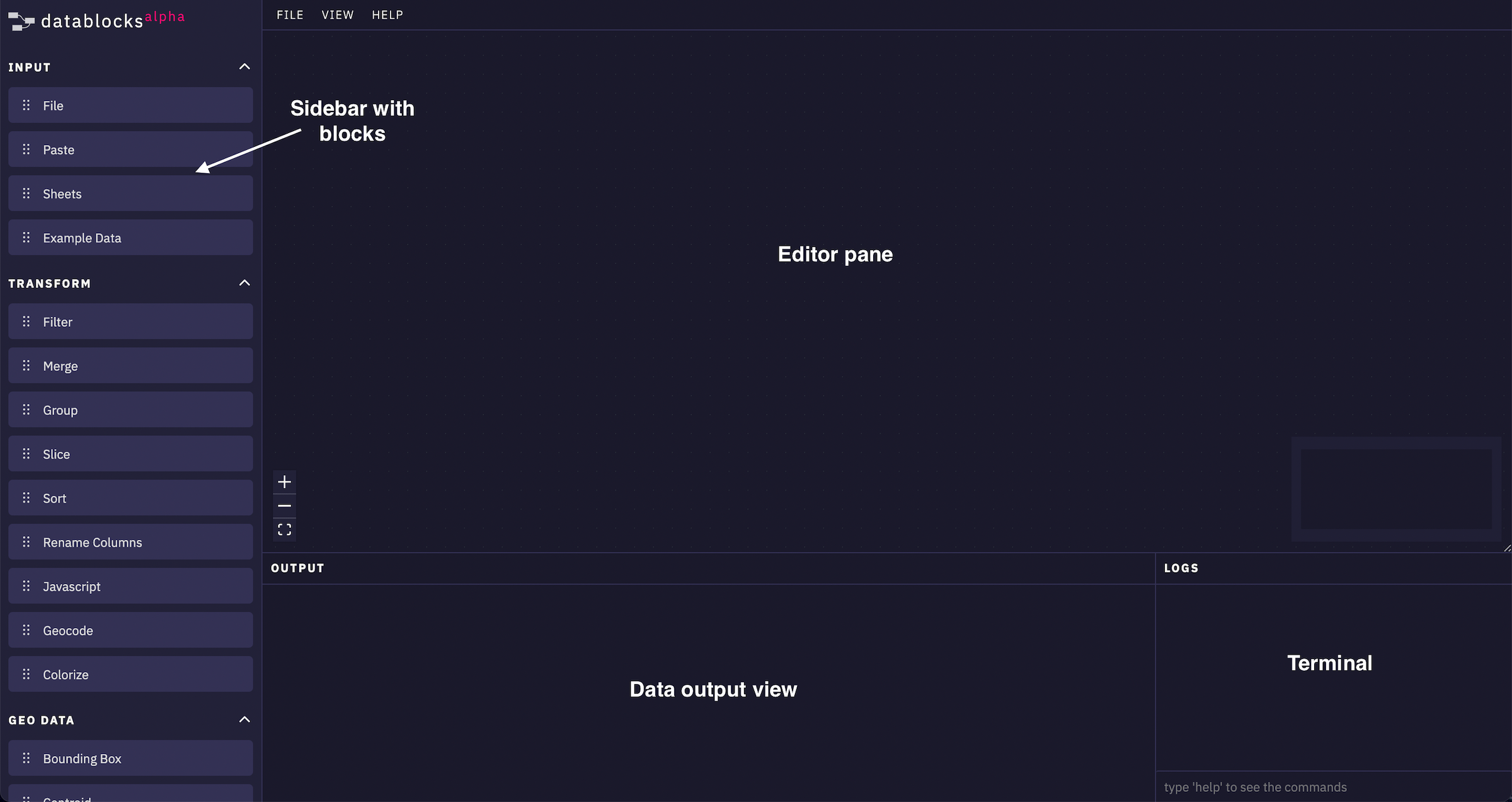 datablocks - A Node Based Editor for Working with Data - webkid blog