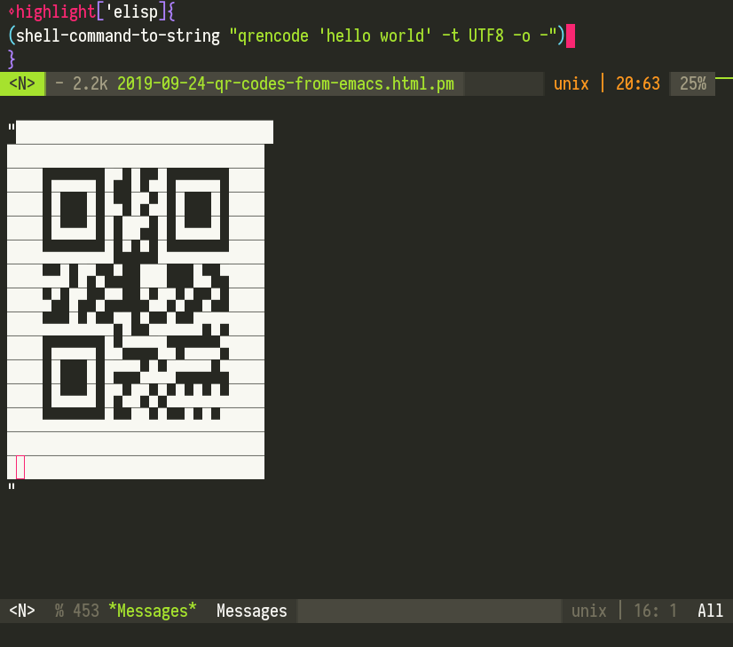 QR Codes from Emacs | Kisaragi Hiu