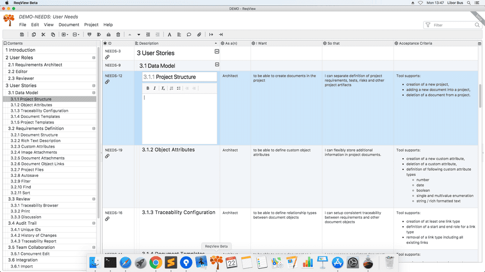ReqView 2.5.0 Beta 1 — Native Mac Application | ReqView