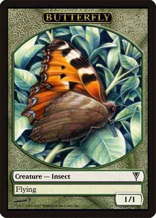 1/1 Green Butterfly Creature Token | MTG.onl Tokens