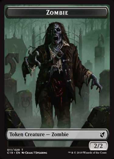 2/2 Black Zombie Creature Token | MTG.onl Tokens