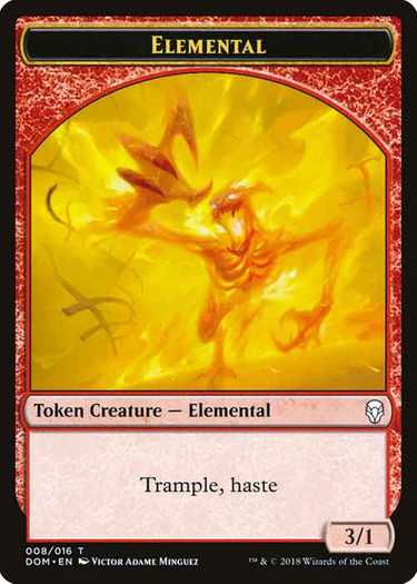 3/1 Red Elemental Creature Token | MTG.onl Tokens