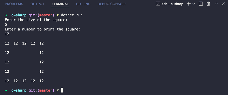 Different Ways In C To Print A Hollow Square Pattern CodeVsColor
