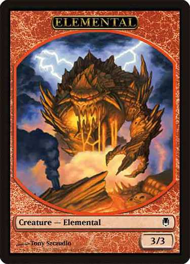 3/3 Red Elemental Creature Token | MTG.onl Tokens