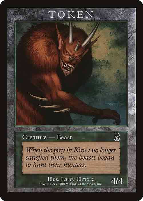 4/4 Green Beast Creature Token | MTG.onl Tokens