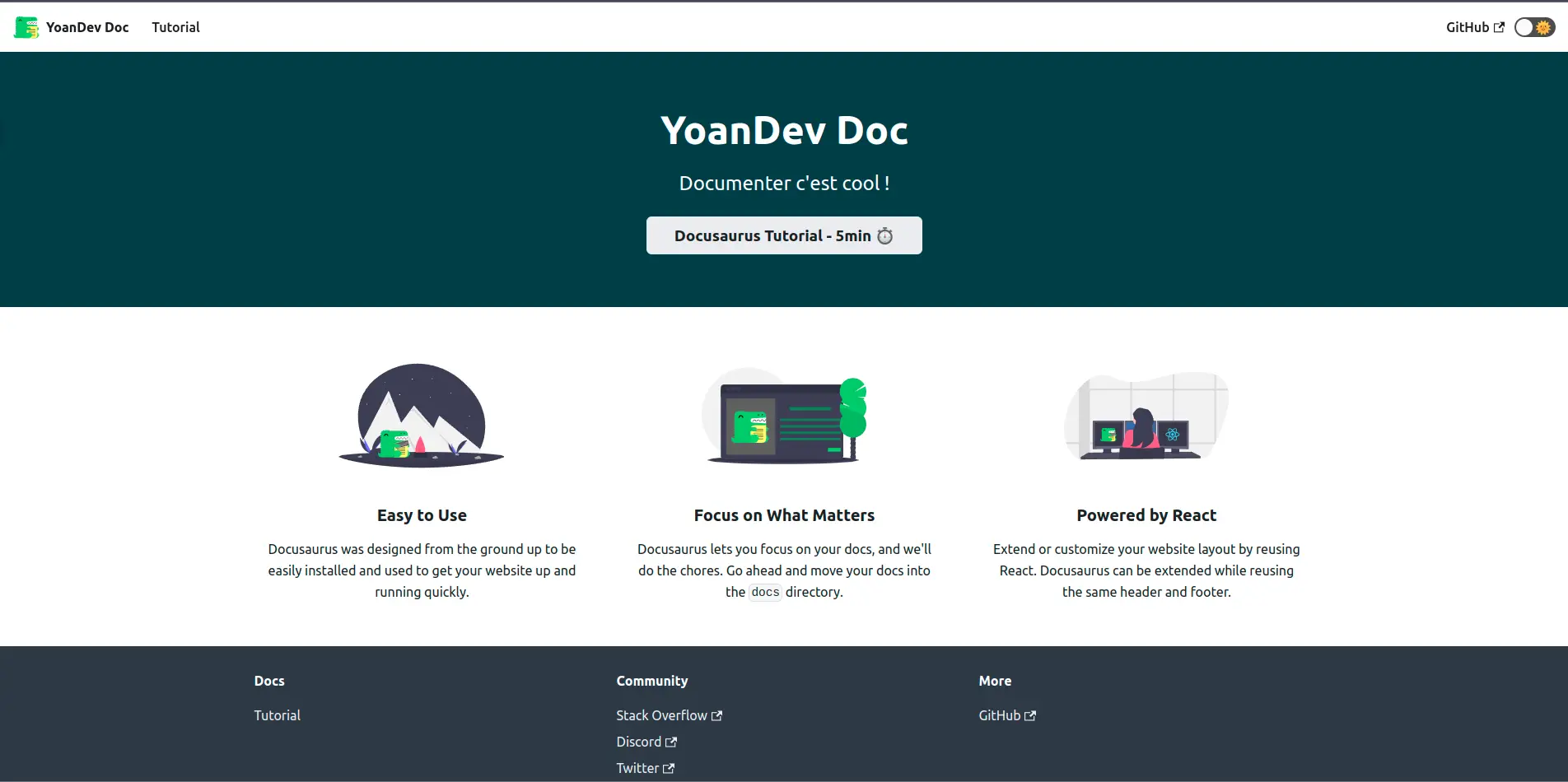 Une documentation avec Docusaurus et GitLab Pages — YoanDev