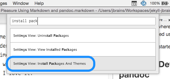 Writing with Pleasure Using Markdown and pandoc