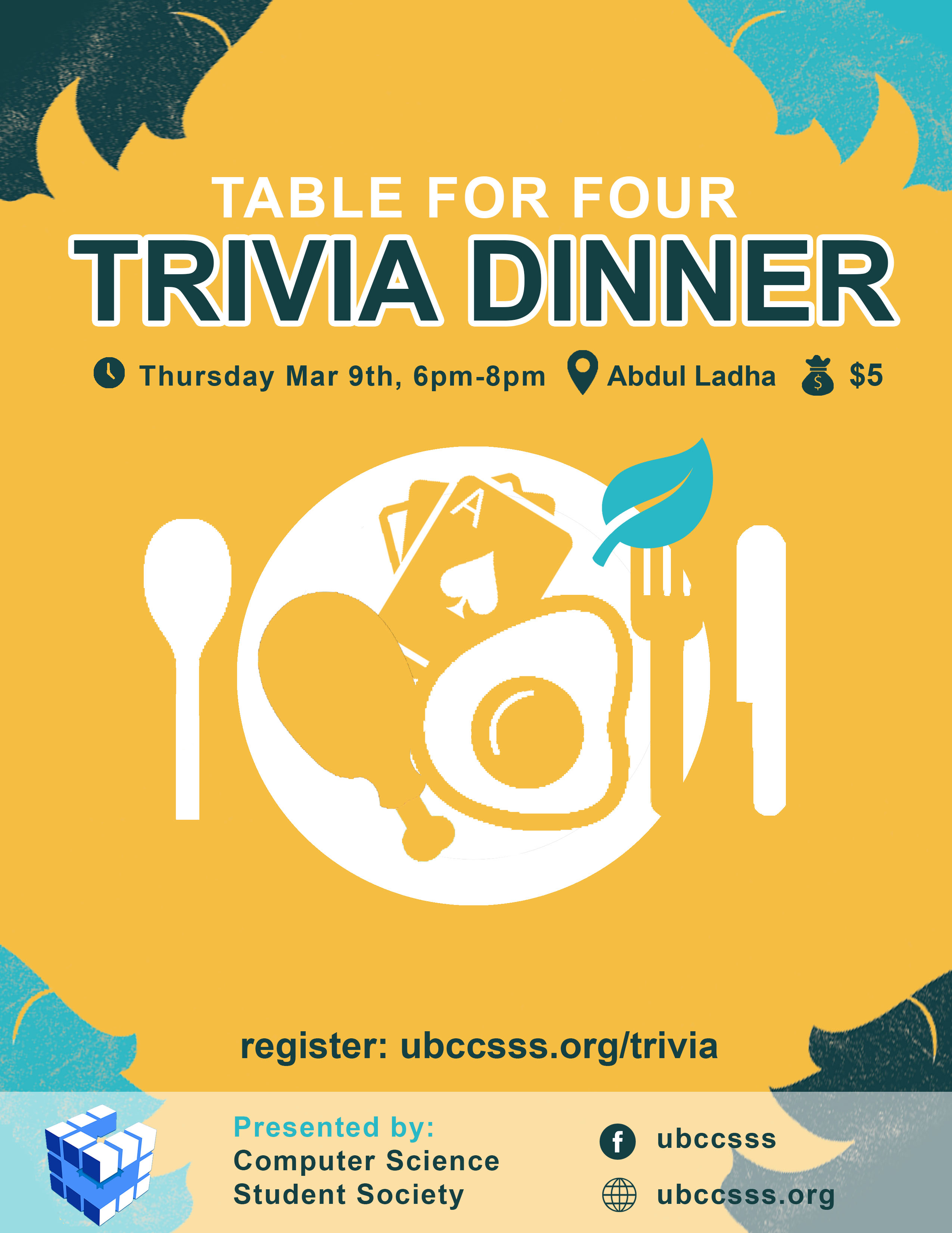 Table For Four - Trivia Dinner | UBC CSSS