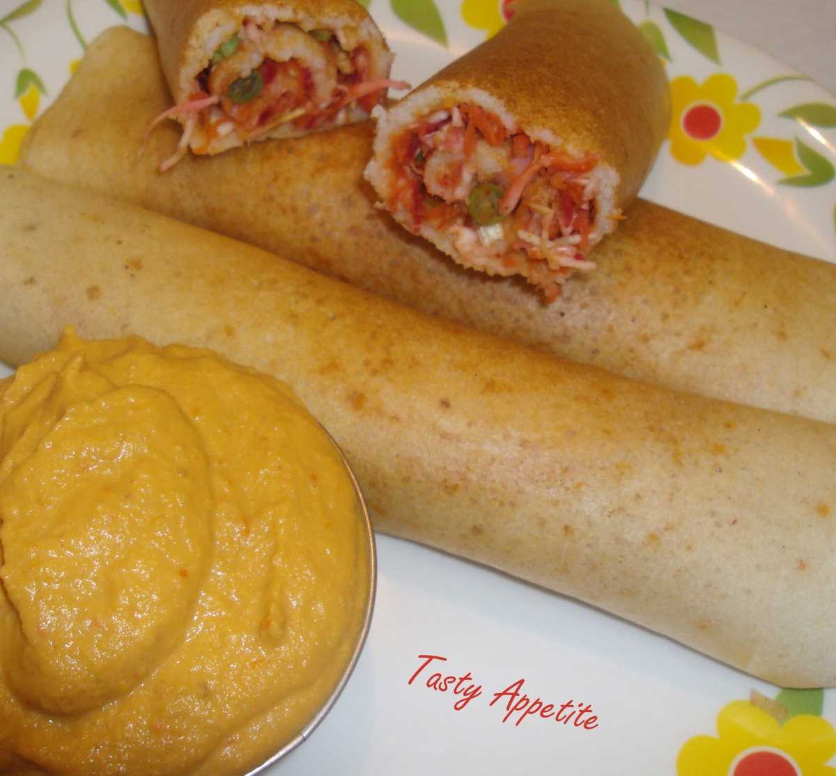 Crispy Dosa | Masala Dosa | Stuffed Rolling Dosa | Tasty Appetite