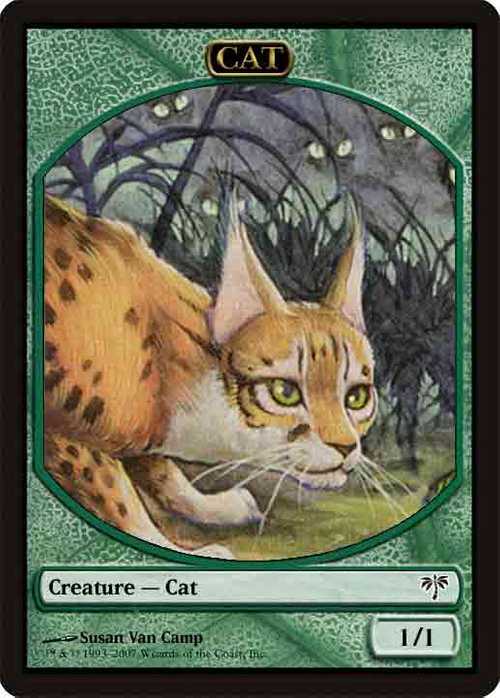 1/1 Green Cat Creature Token | MTG.onl Tokens
