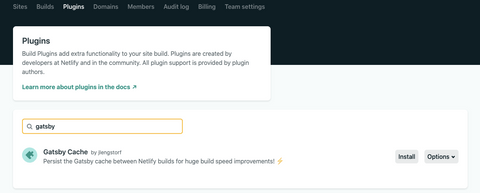 Gatsby CacheでNetlifyのビルドを早くする | Htkyama Blog