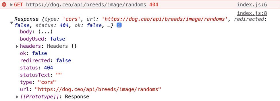 【JavaScript】fetchでエラーが発生した場合の処理方法 | あずきぱん