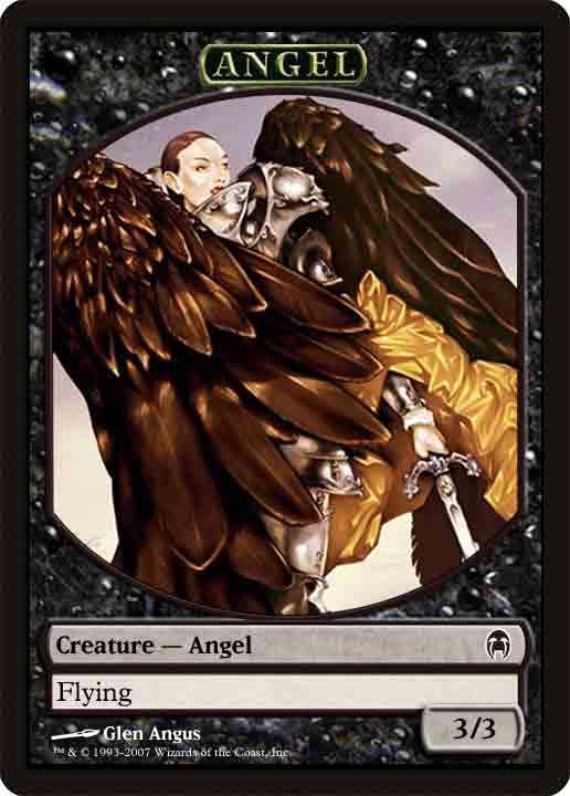 3/3 Black Angel Creature Token | MTG.onl Tokens