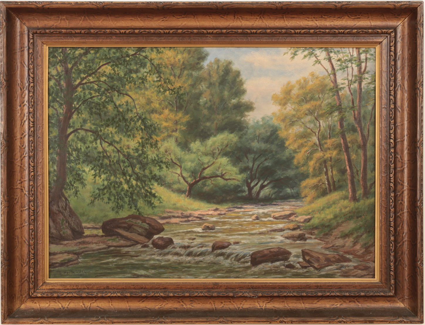 Louis Heitmuller Painting - Guyasuta Run, Aspinwall, PA - 19th Century ...